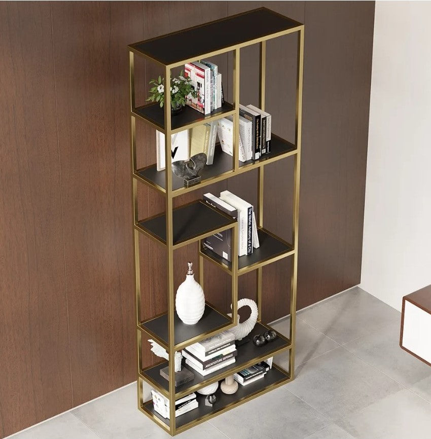 Ashlo's Decor Multipurpose Iron Book Shelf / Corner Shelf - Powder Coa